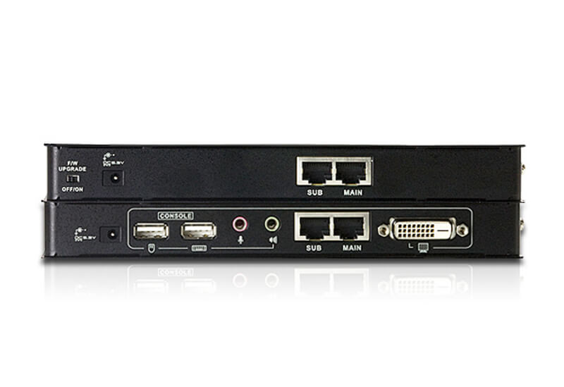 מאריך USB DVI Dual Link Cat 5 KVM ברזולוצייה 1024X768 עד 60 מטר ATEN ...
