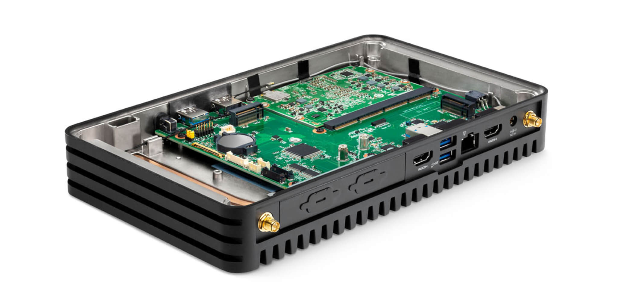 אינטל מחשב מיני מוקשח מארז בלבד Intel | 999M96 | 2xRJ45 Dual Lan ...